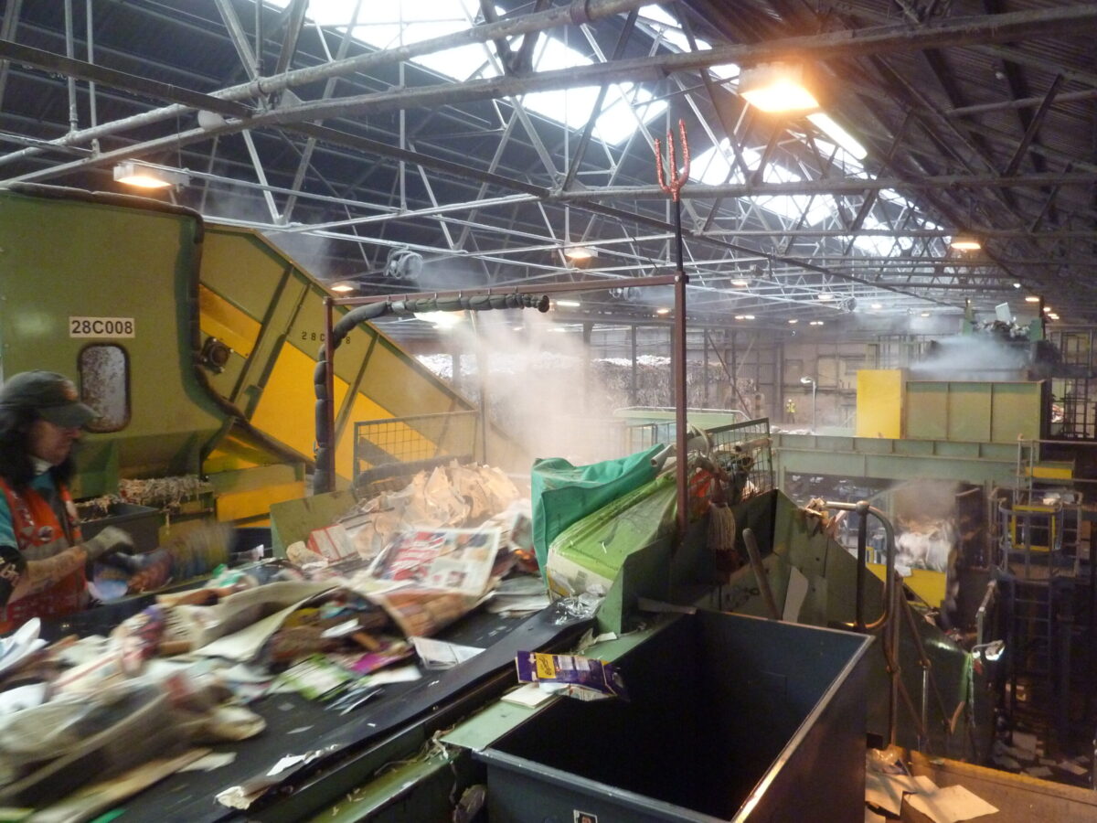 Paper Recycling Dust Suppression - Mist-Air Dust Suppression Systems